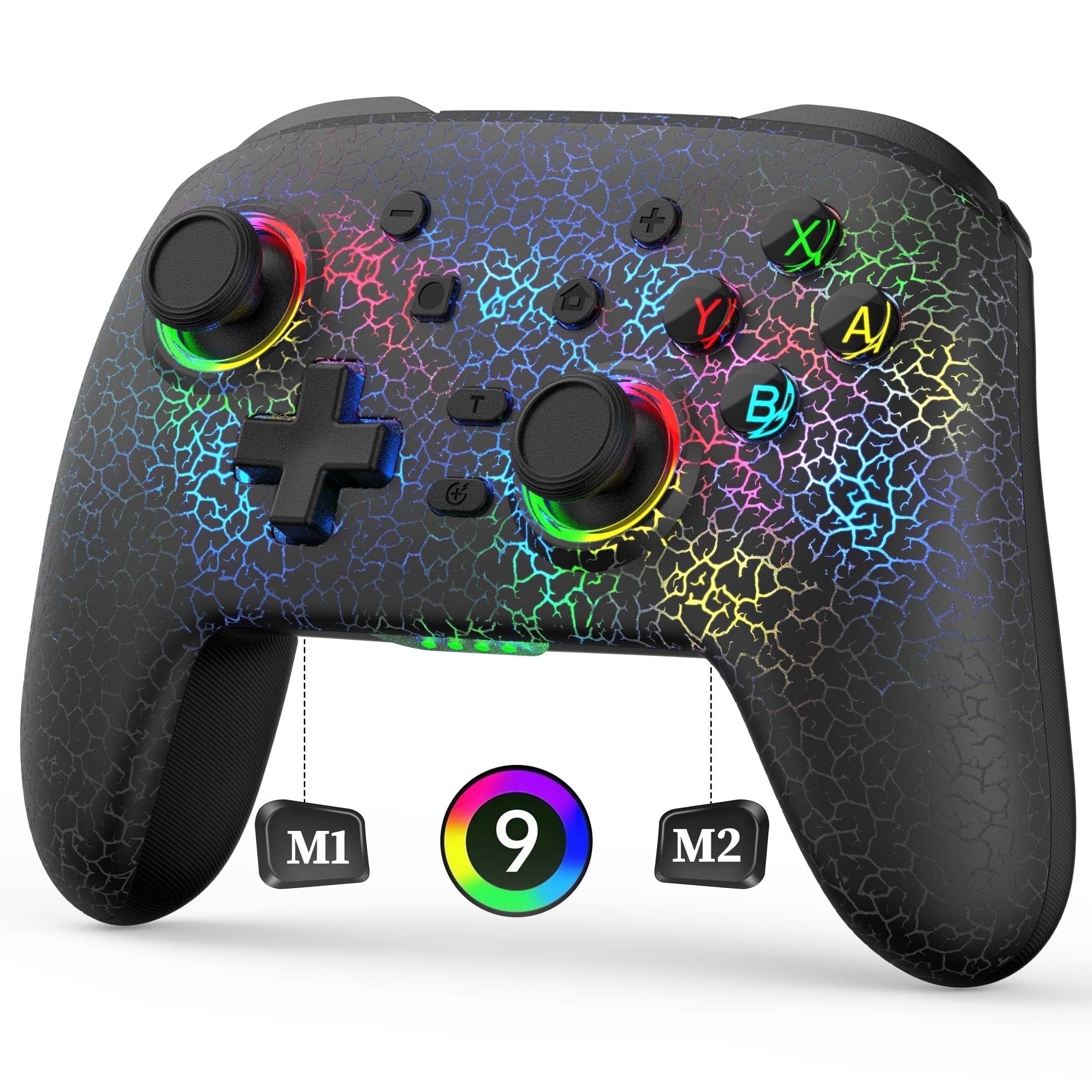 Switch Pro Controller, Wireless Gamepad for Nintendo Switch/PS-4/PC/iOS ...