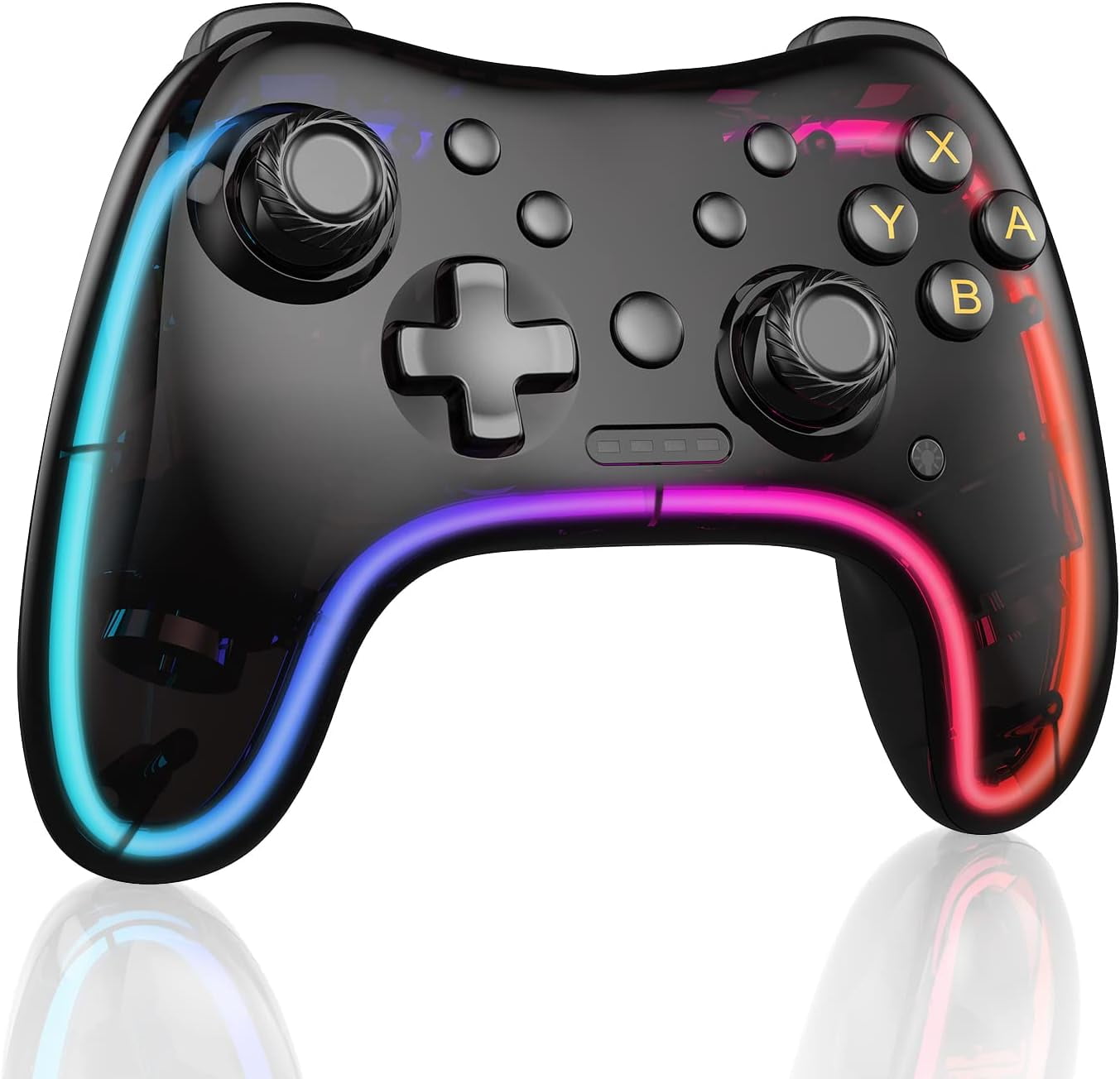 Wireless Game Controller Compatible with Nintendo Switch/Oled/Lite, Pro Controller with LED ...