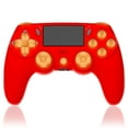 New Wireless USB Gamepad, Red Game Controller for P-S/4 / Slim/Pro with ...
