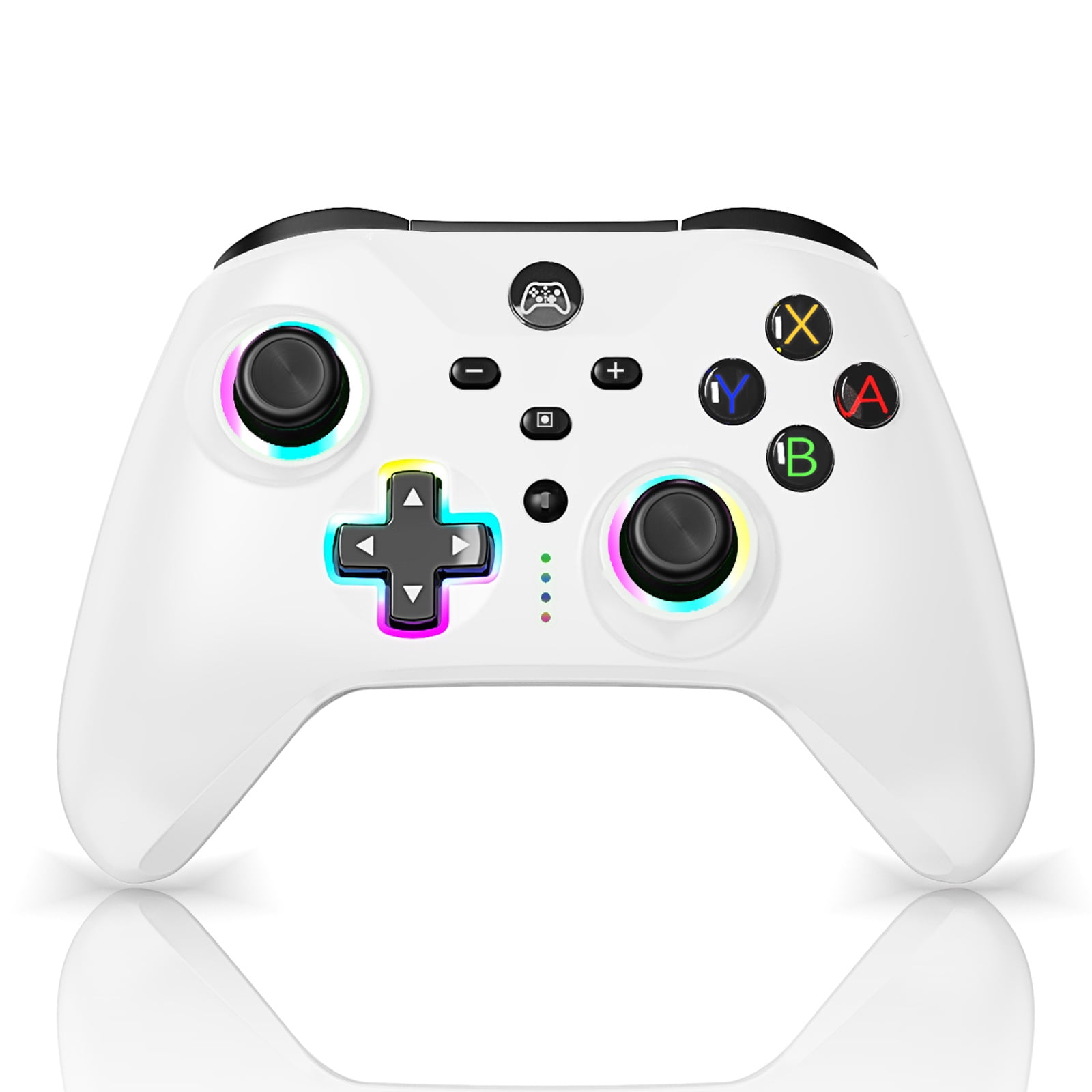 Wireless Game Controller with LED Lighting Compatible with Xbox One S/X ...