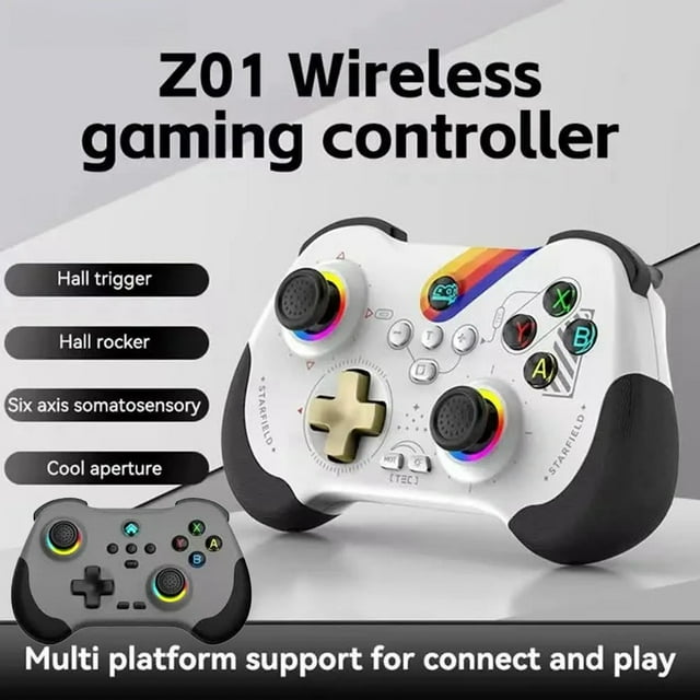 Wireless Gamepad Gaming Controller Wake Up Joystick 6-Axis Gyro ...