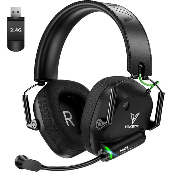 Wireless Gaming Headset for PC, PS5, PS4, Mac, Switch, 2.4GHz USB ...