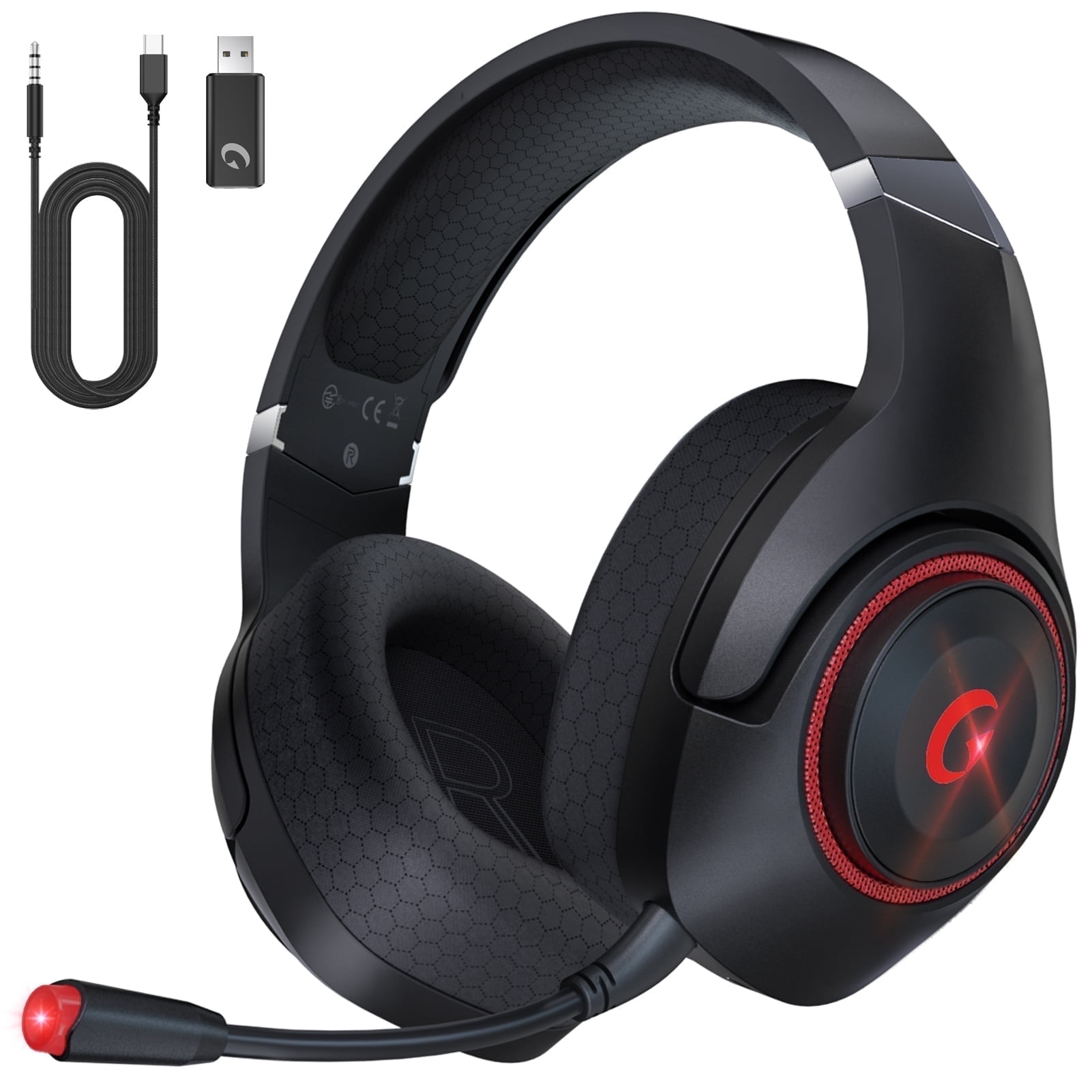 Wireless Gaming Headsets for PS5 PS4 PC Nintendo Switch PC with ...