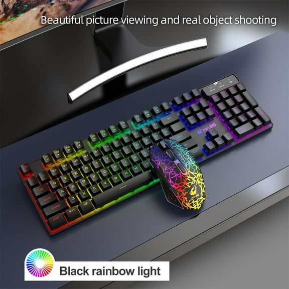 Keyboard and Backlit, Quiet Light Up , Tilt , Sleep Mode - Cordless ...