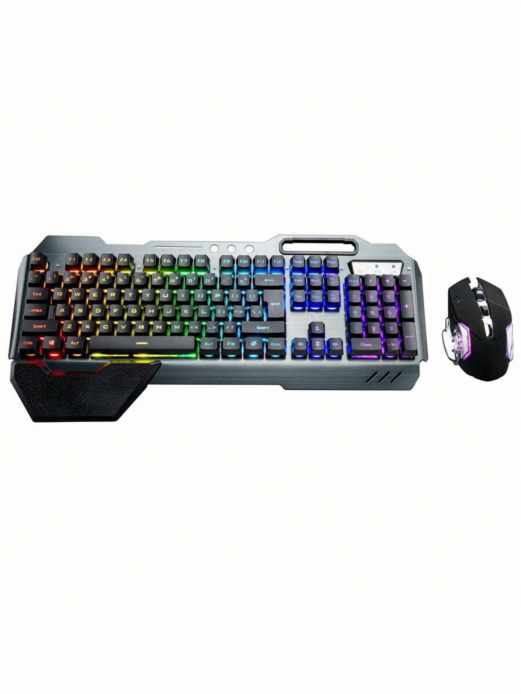 Wireless Gaming Keyboard And Mouse Combo With Rainbow Backlit ...