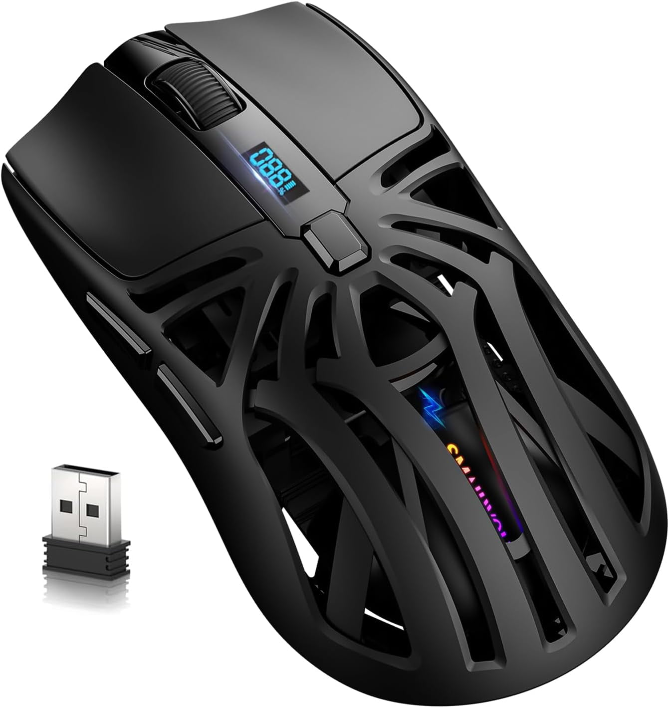 Wireless Gaming Mouse, 10000 DPI, Tri-Mode 2.4GHz/Bluetooth/Wired Mouse ...