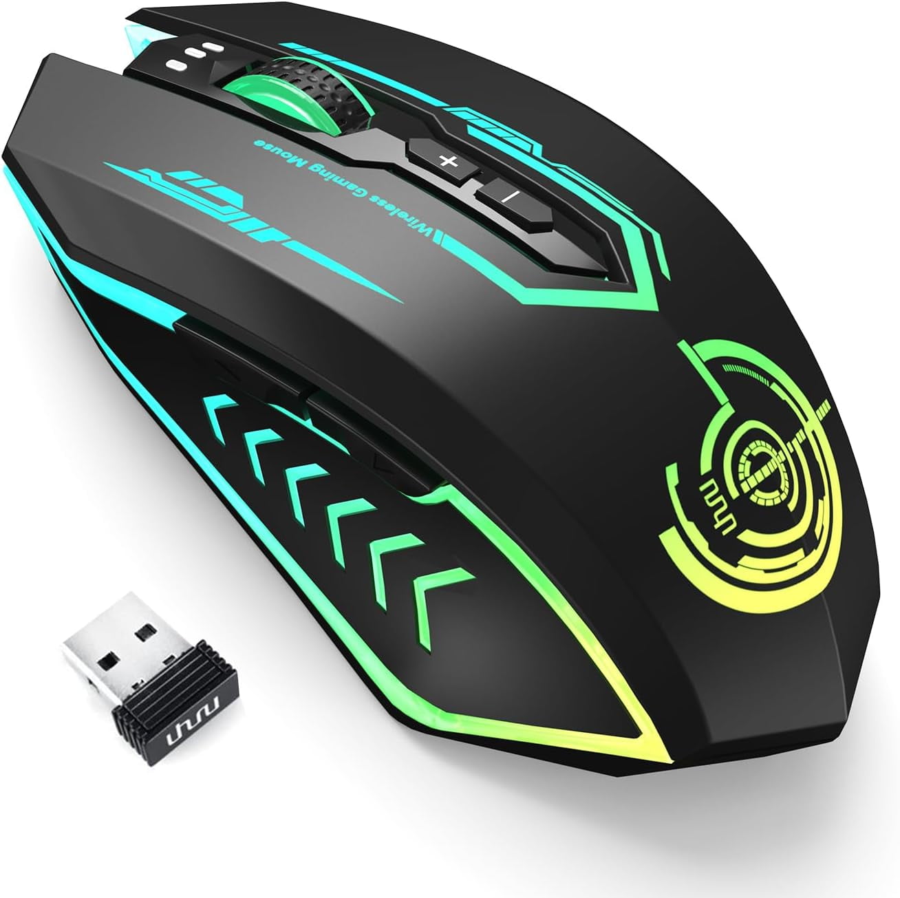 Wireless Gaming Mouse Up to 12000 DPI, Rechargeable USB-C Wireless ...