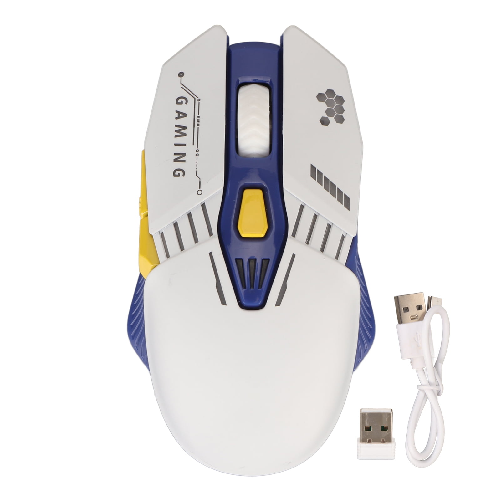 Wireless Gaming Mouse 4 Adjustable DPI RGB Backlit Mouse 400mAh ...