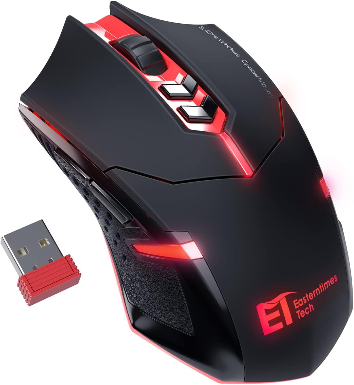 Wireless Gaming Mouse- USB Cordless PC Accessories Computer Mice with ...