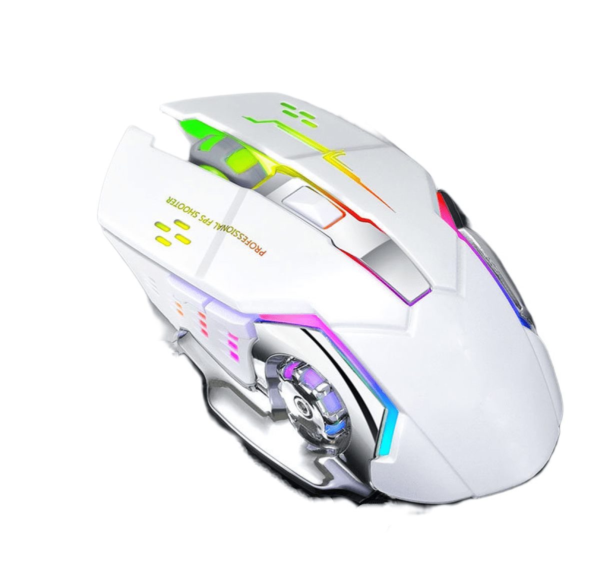 Wireless Gaming Mouse for Laptop, Rechargeable Bluetooth LED Wireless ...