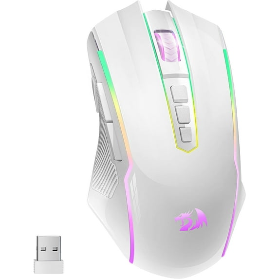 Wireless Gaming Mouse with RGB Backlit, 8000 DPI, with Fire Button ...
