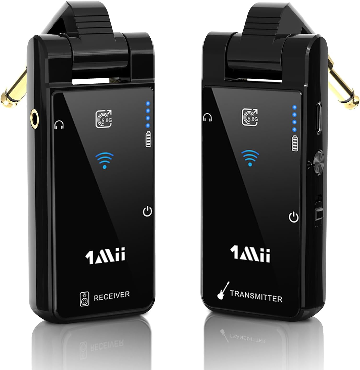 Wireless Guitar System 5.8GHz, Wireless Guitar Transmitter Receiver Set ...