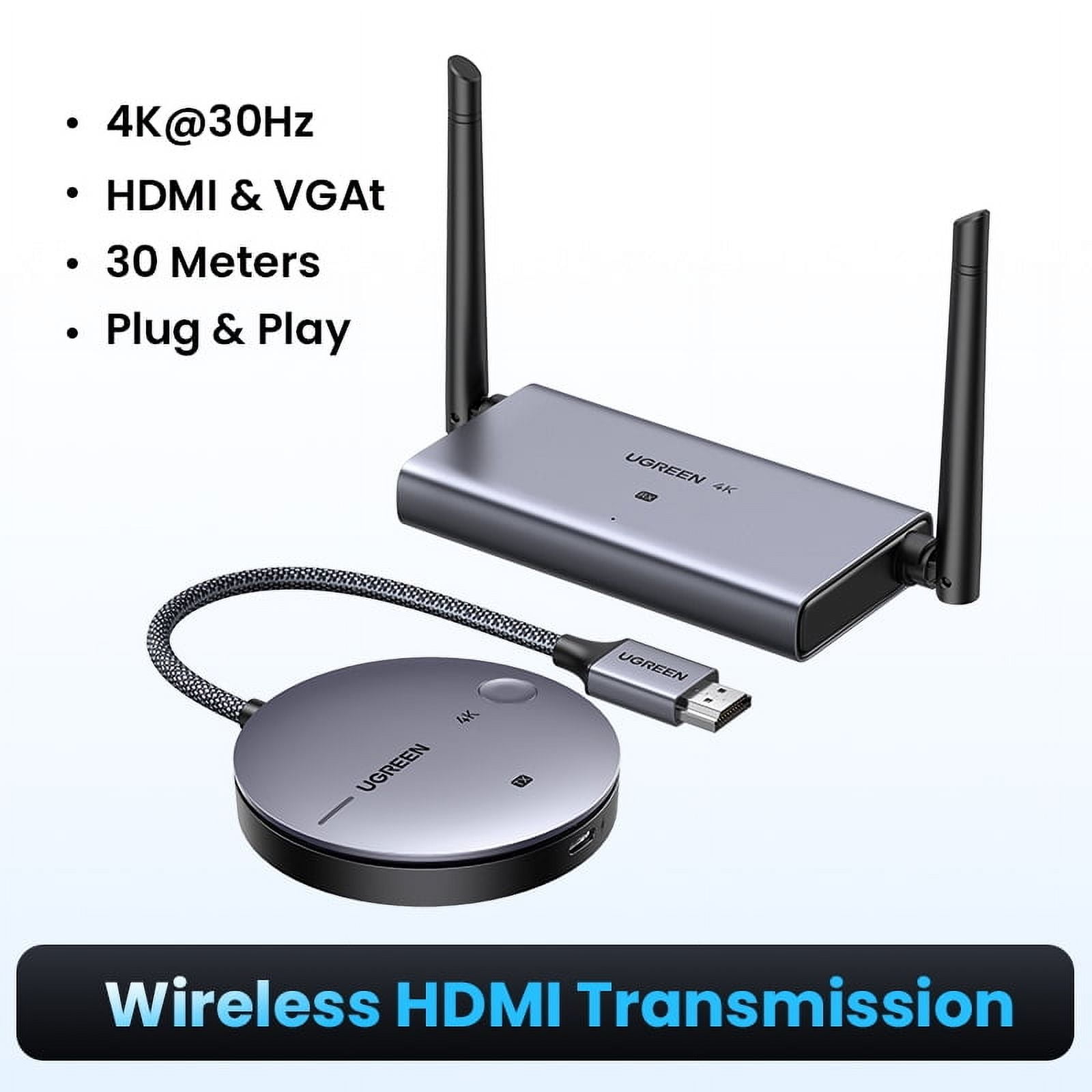 Wireless HDMI Extender Kit, 5G 50M 4K Video Transmitter & Receiver, Low ...