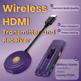 Wireless HDMI Transmitter and Receiver 4K Kit- 5GHz Ultra-Low Latency ...
