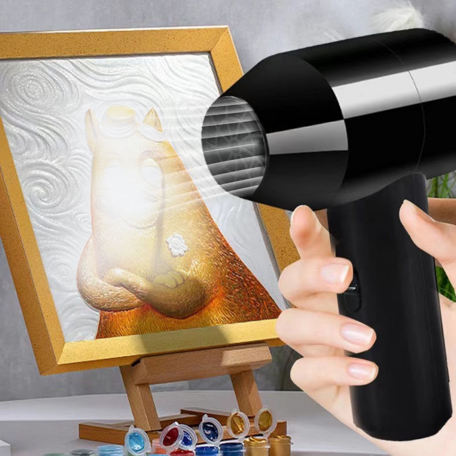 Wireless Hair Dryer under $5! Yannianjz USB Rechargeable Hair Dryer for ...