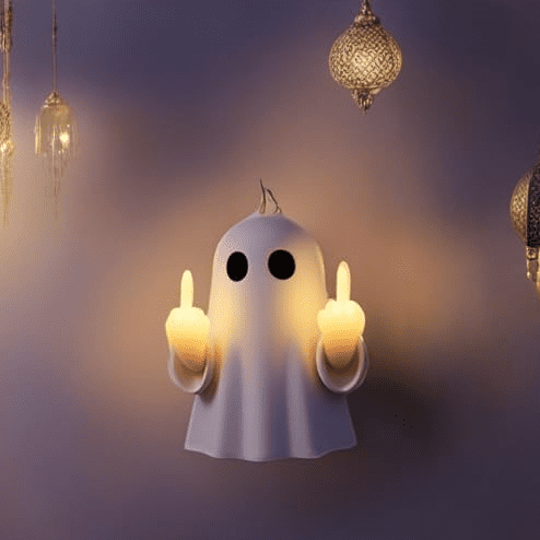 Wireless Halloween Ghost Light – Ghosts of Halloween Resin/Plastic ...