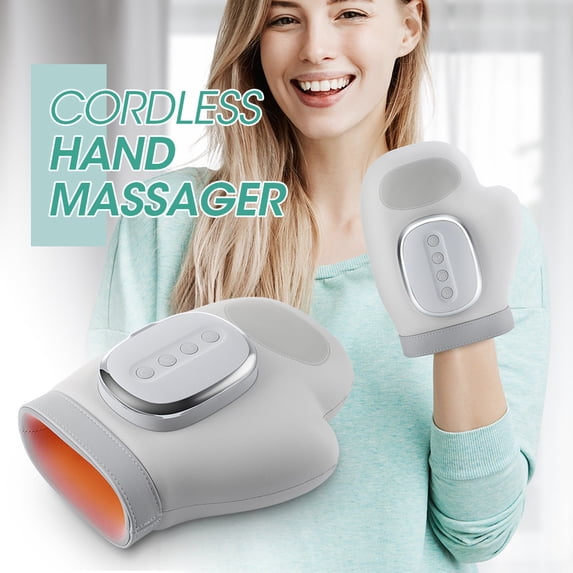 Wireless Hand Massage Glove with Heat, 5 Speed Levels & 3 Heat Settings ...