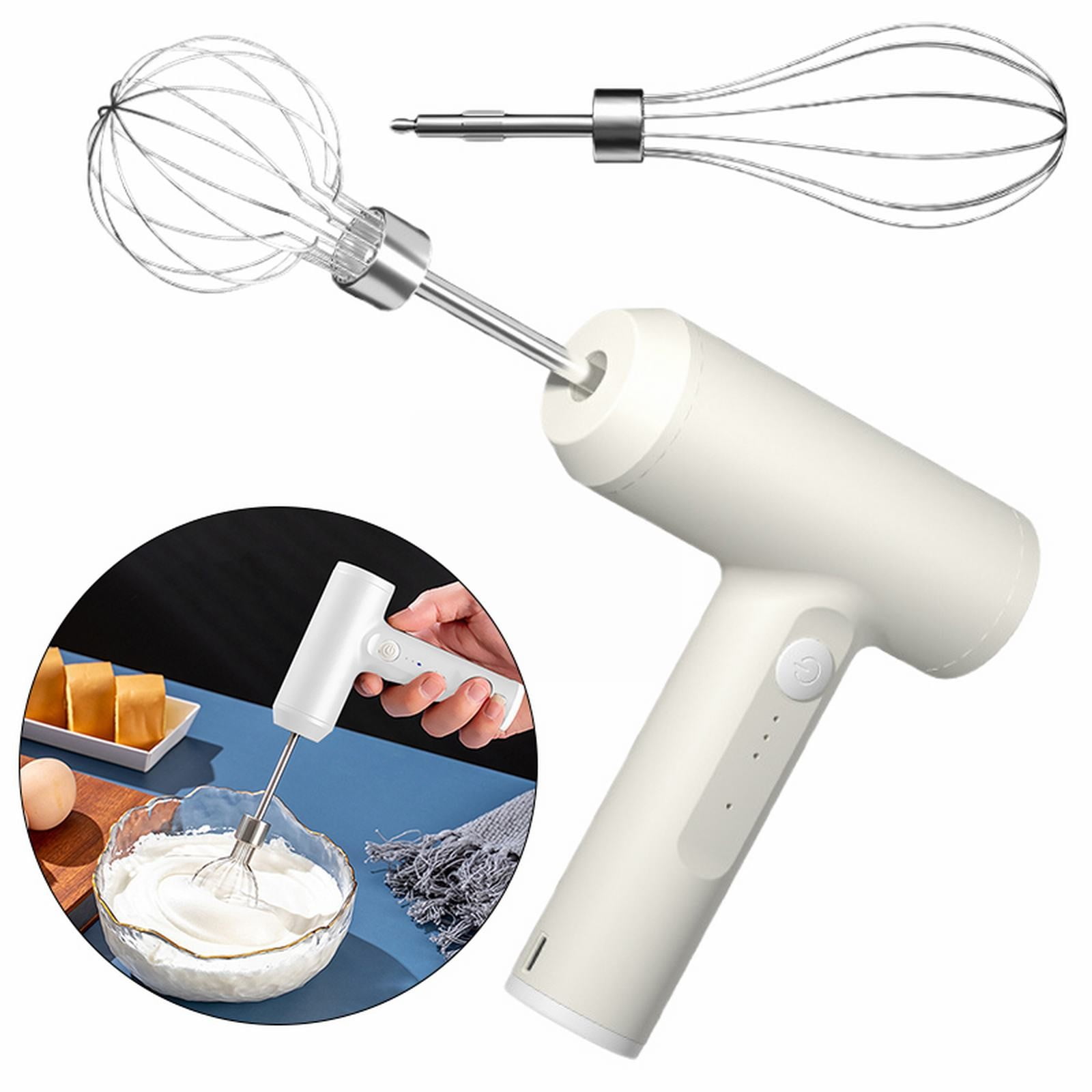 Wireless Hand Mixer With Semi Automatic Operation USB Charged And Multi ...