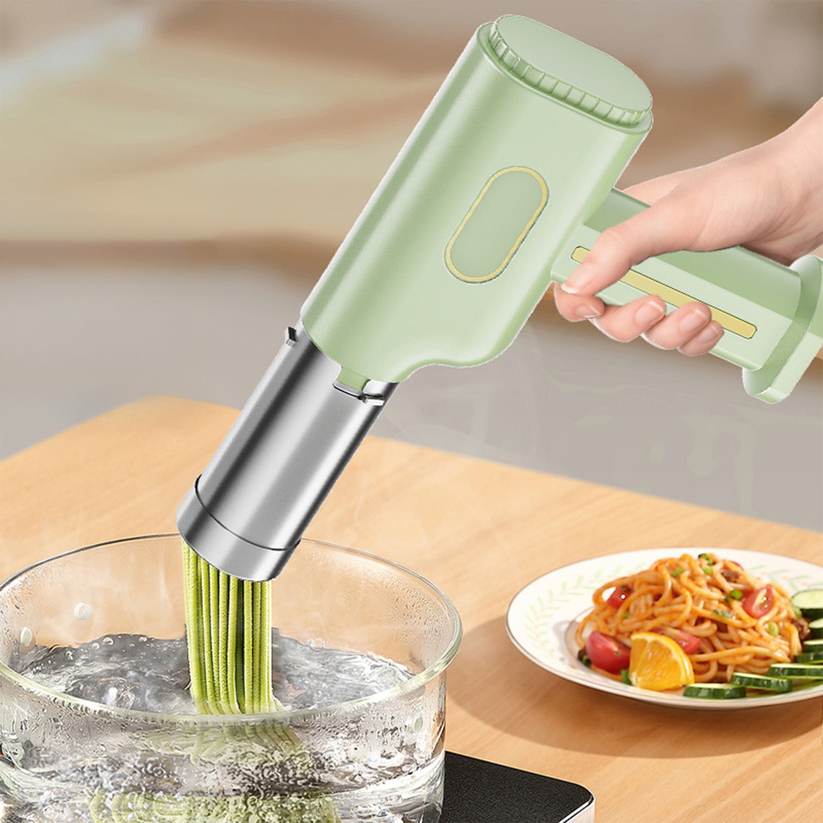 Wireless Handheld Noodle Maker Machine | 5 Interchangeable Noodle Molds ...