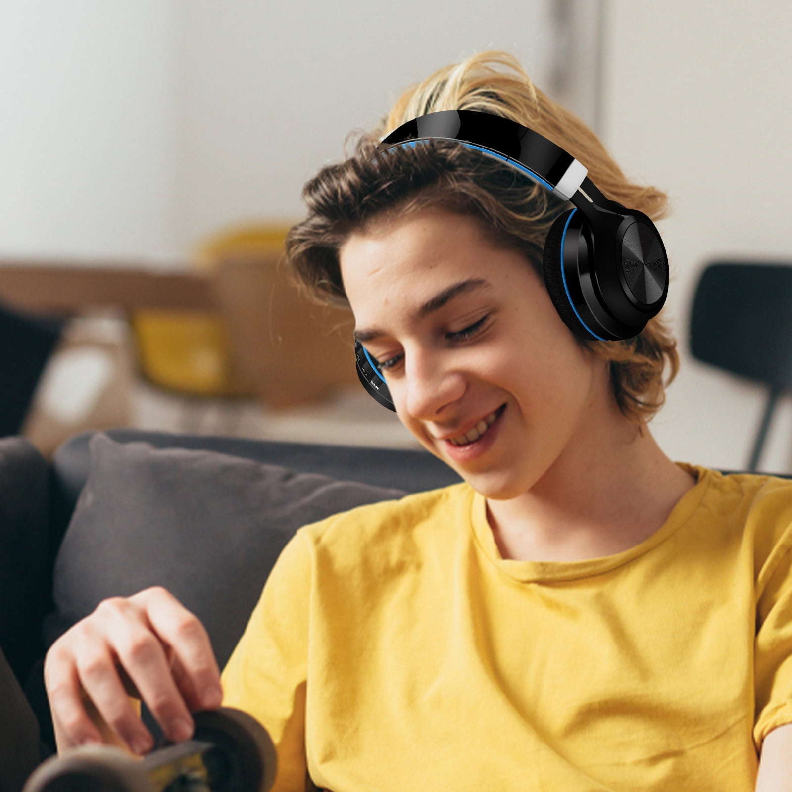 Wireless Headest Bluetooth Earphones With Intelligent Noise Reduction ...
