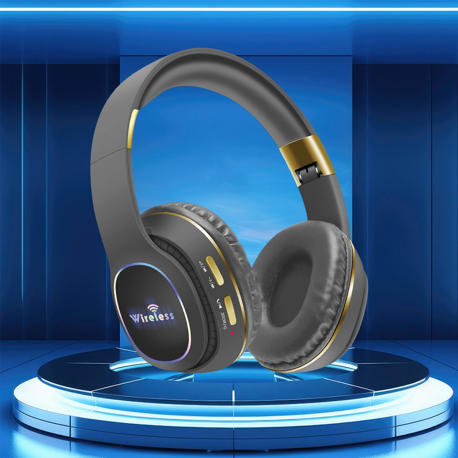 Wireless Headphones,Bluetooth Headset with Subwoofer,Mobile Gaming ...