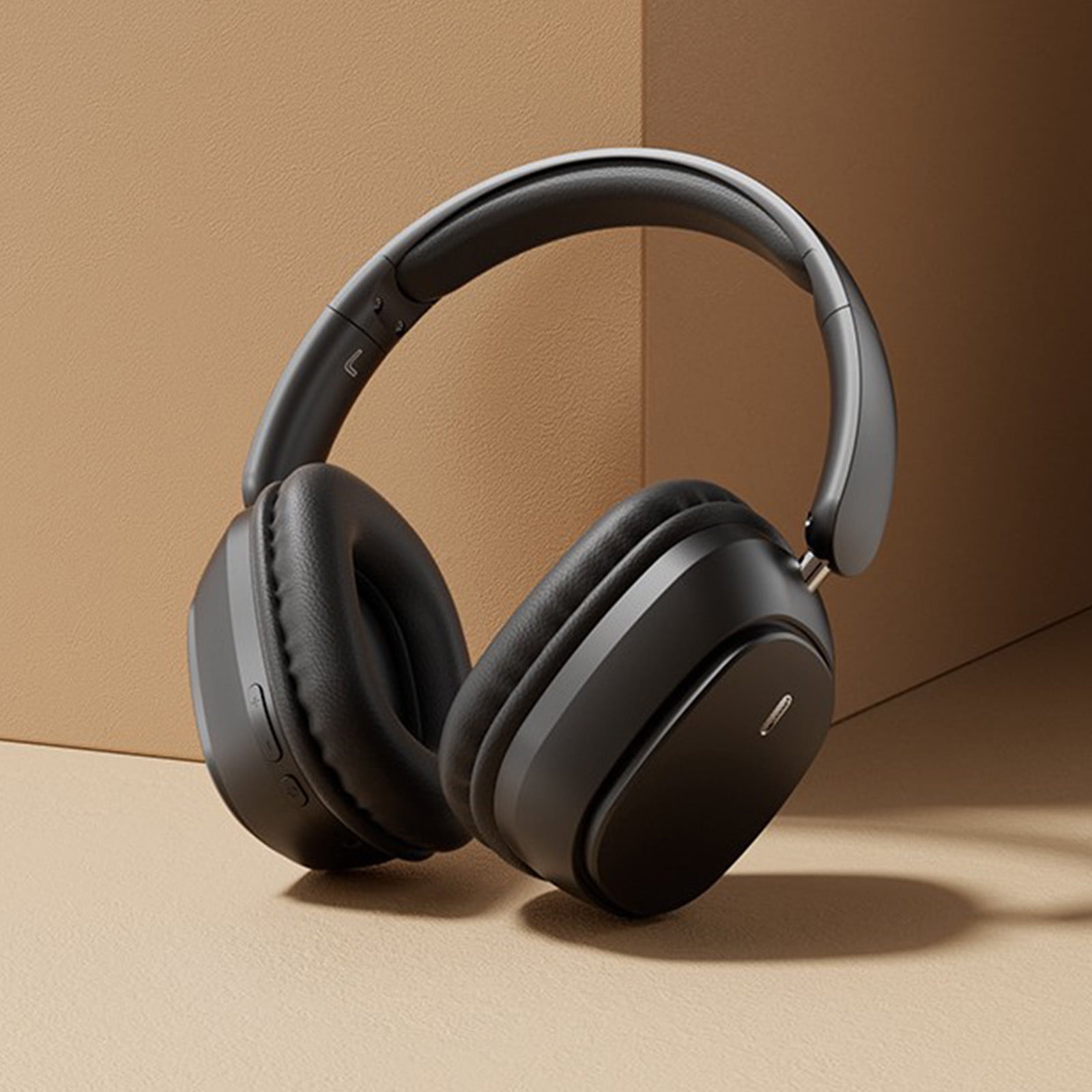 Wireless Headphones Over-Ear Bluetooth Memory Foam Ear Cups Foldable ...