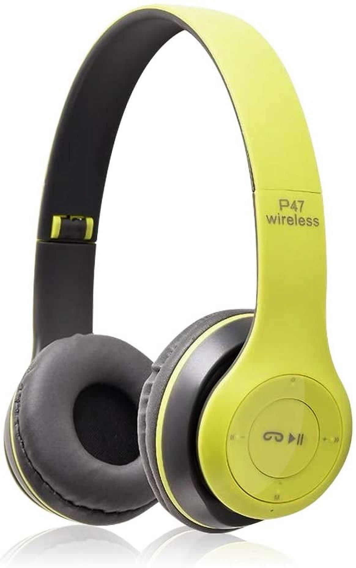 Wireless Headphones, P47 Bluetooth Over Ear Foldable Headset with ...