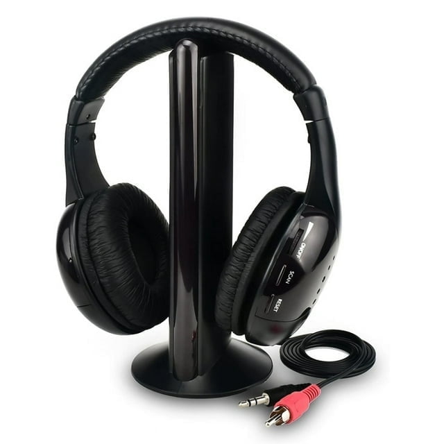 Wireless Headphones for TV Watching with Microphone 5 in 1 Functions ...
