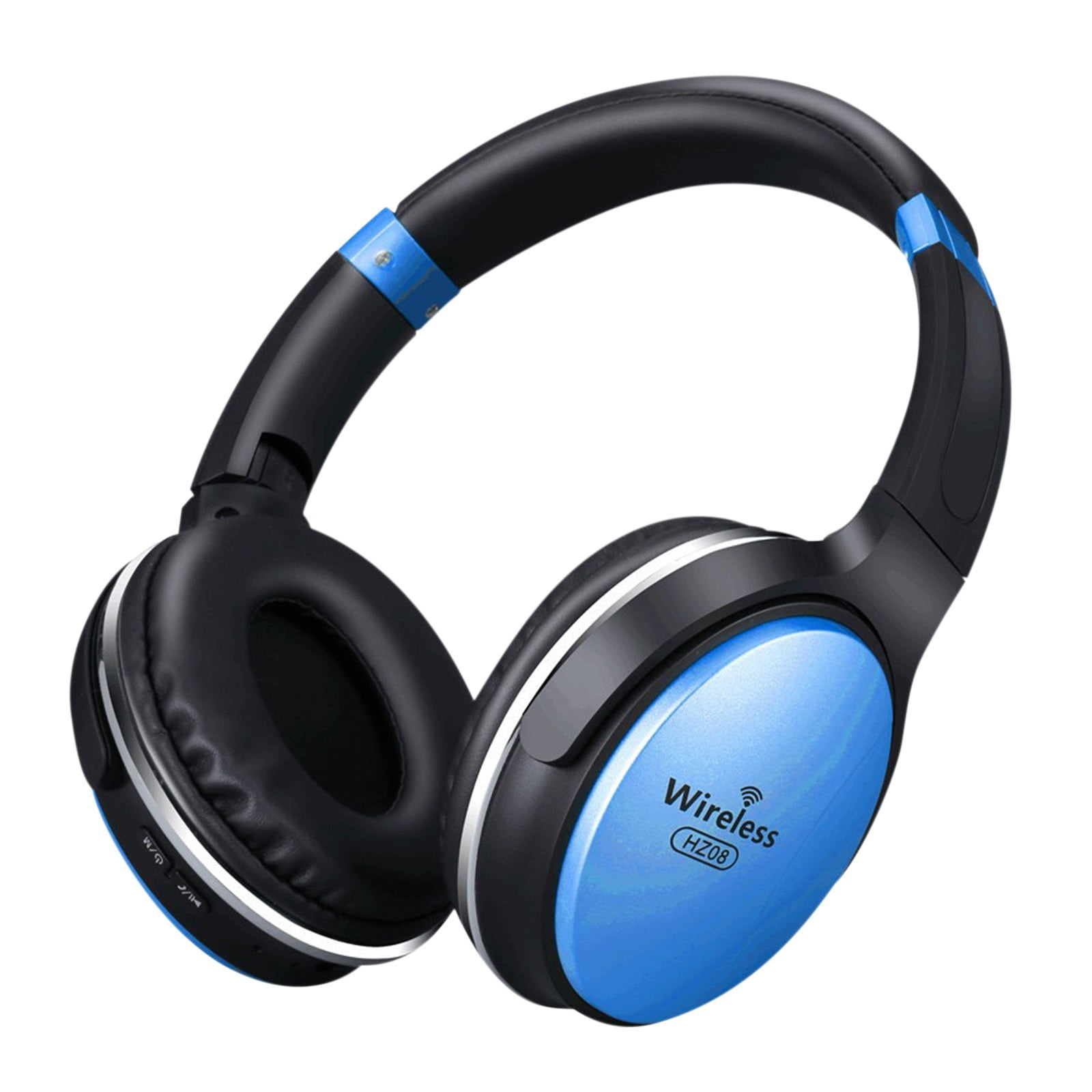Wireless Headphones With Mic, On-Ear Headphones with Volume Control ...