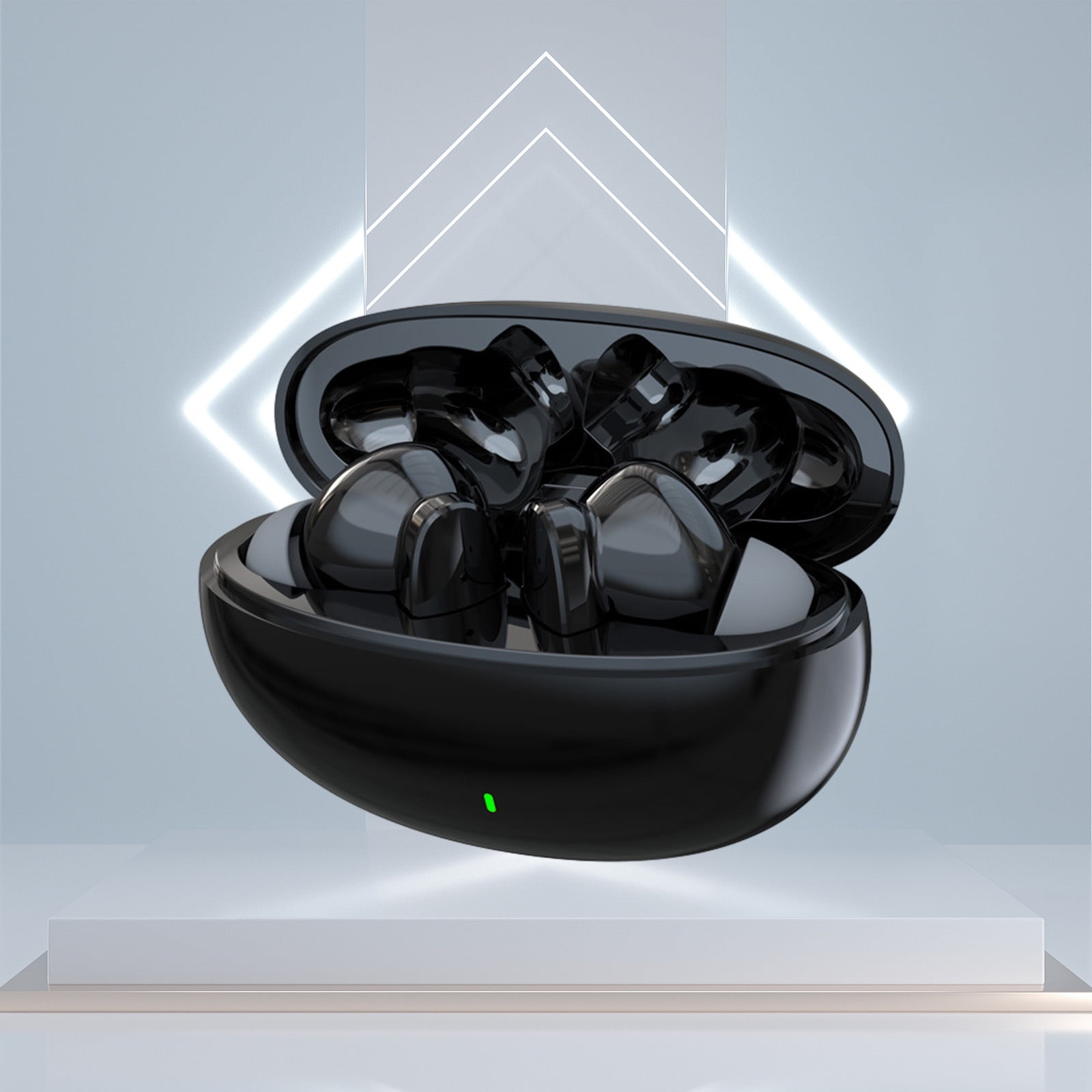 Wireless Headset, Bluetooth 5.3 Headset With Wireless Charging Case ...