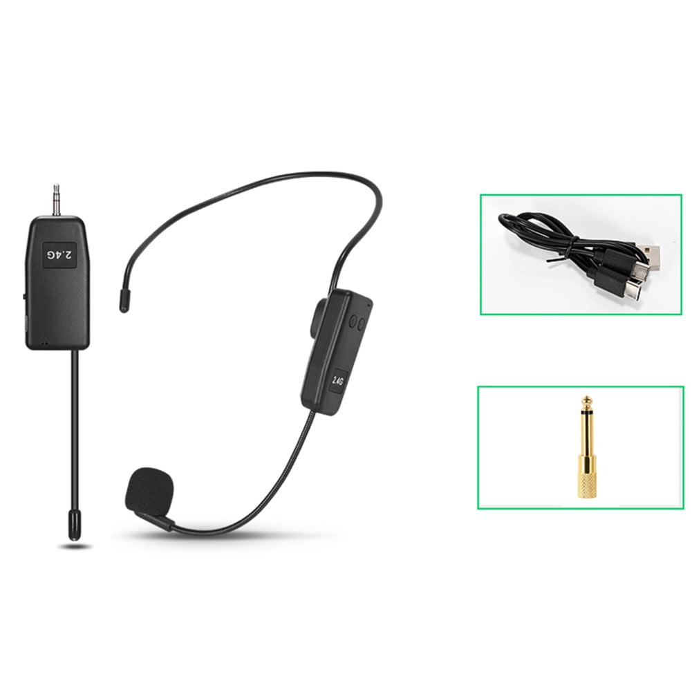 Wireless Headset & Handheld 2 In 1 Mic 2.4G Portable Wireless ...