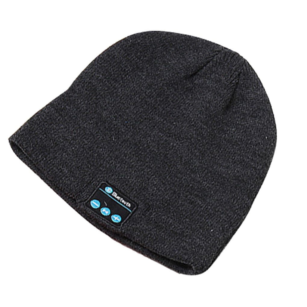 Wireless Headset Smart Cap Bluetooth Soft Warm Beanie Hat Headphone ...