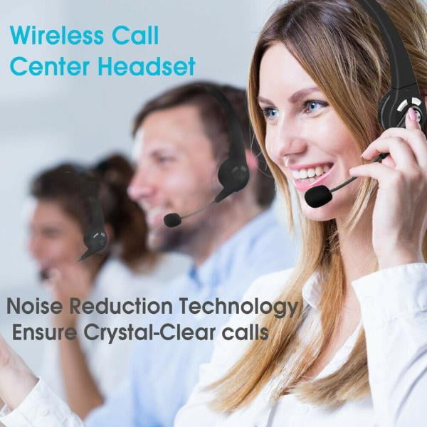 Wireless Headset Truck Driver Noise Cancelling Over-Head Bluetooth ...