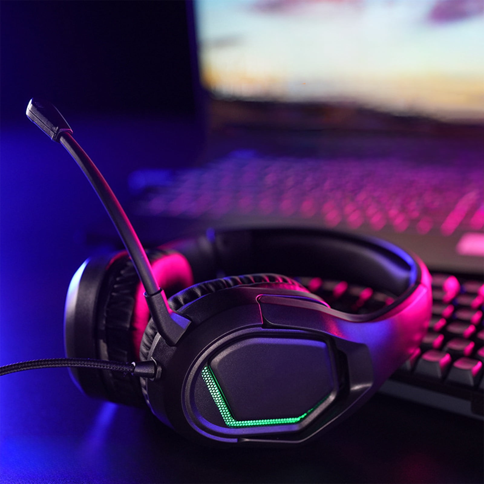 7.1 Surround Sound Headset With Independent Wired Control Lightweight ...