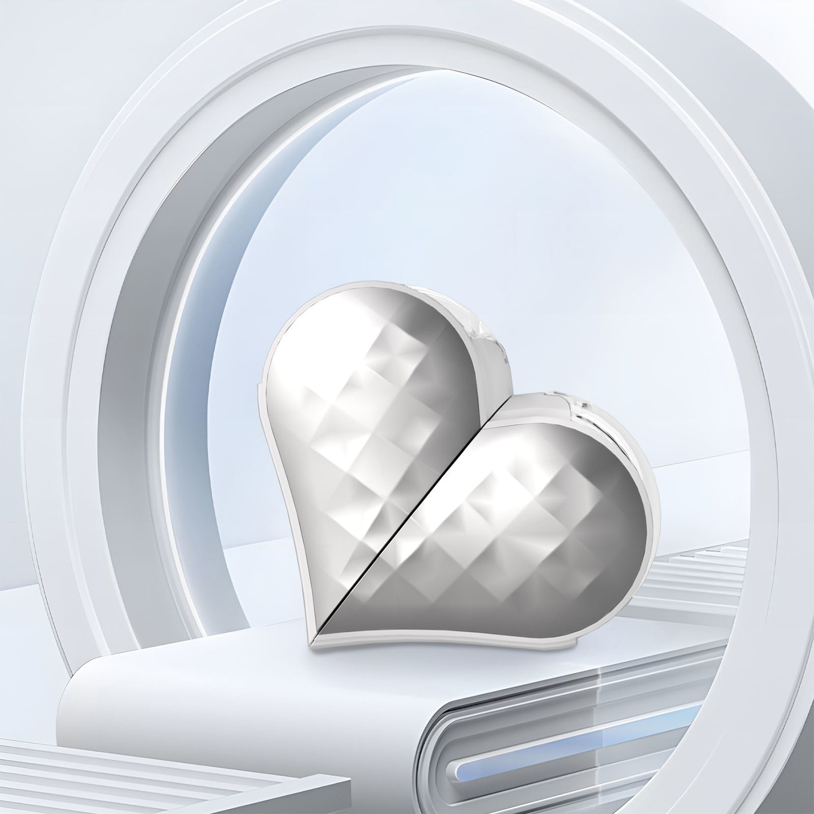 Wireless Heart-Shaped Bluetooth Headset Love Heart Shaped Couple ...