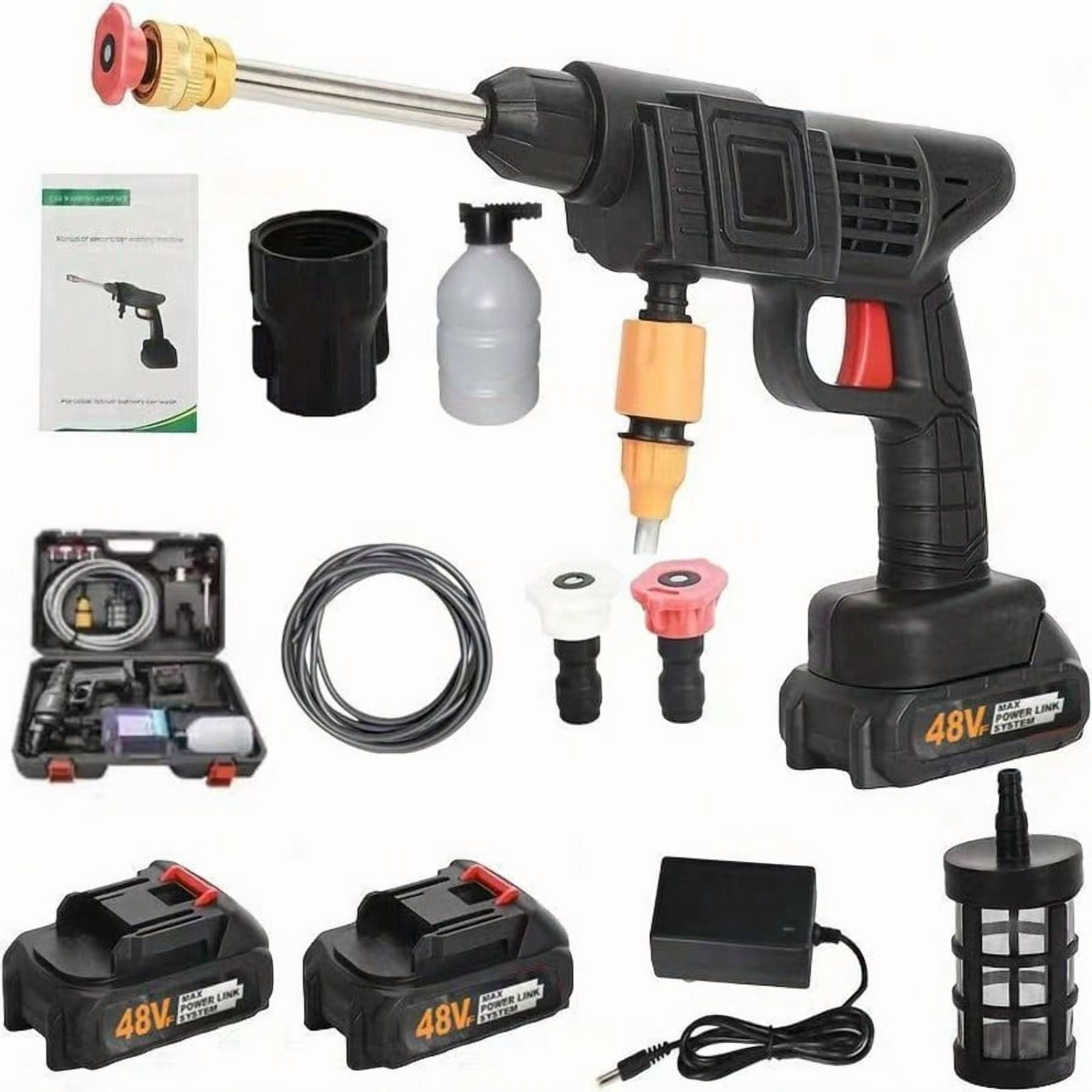 Wireless High-Pressure Cleaning Machine (Dual Electric), Portable ...