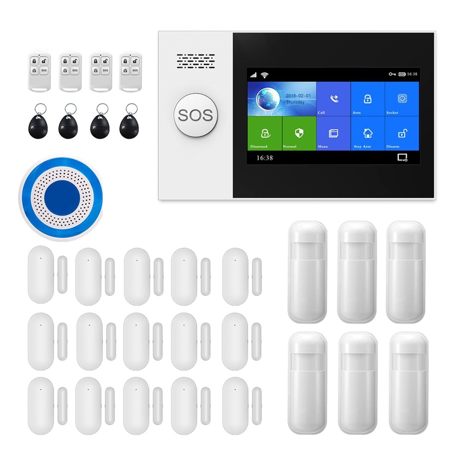 Wireless Home GSM Security Alarm System Burglar Home Security With ...