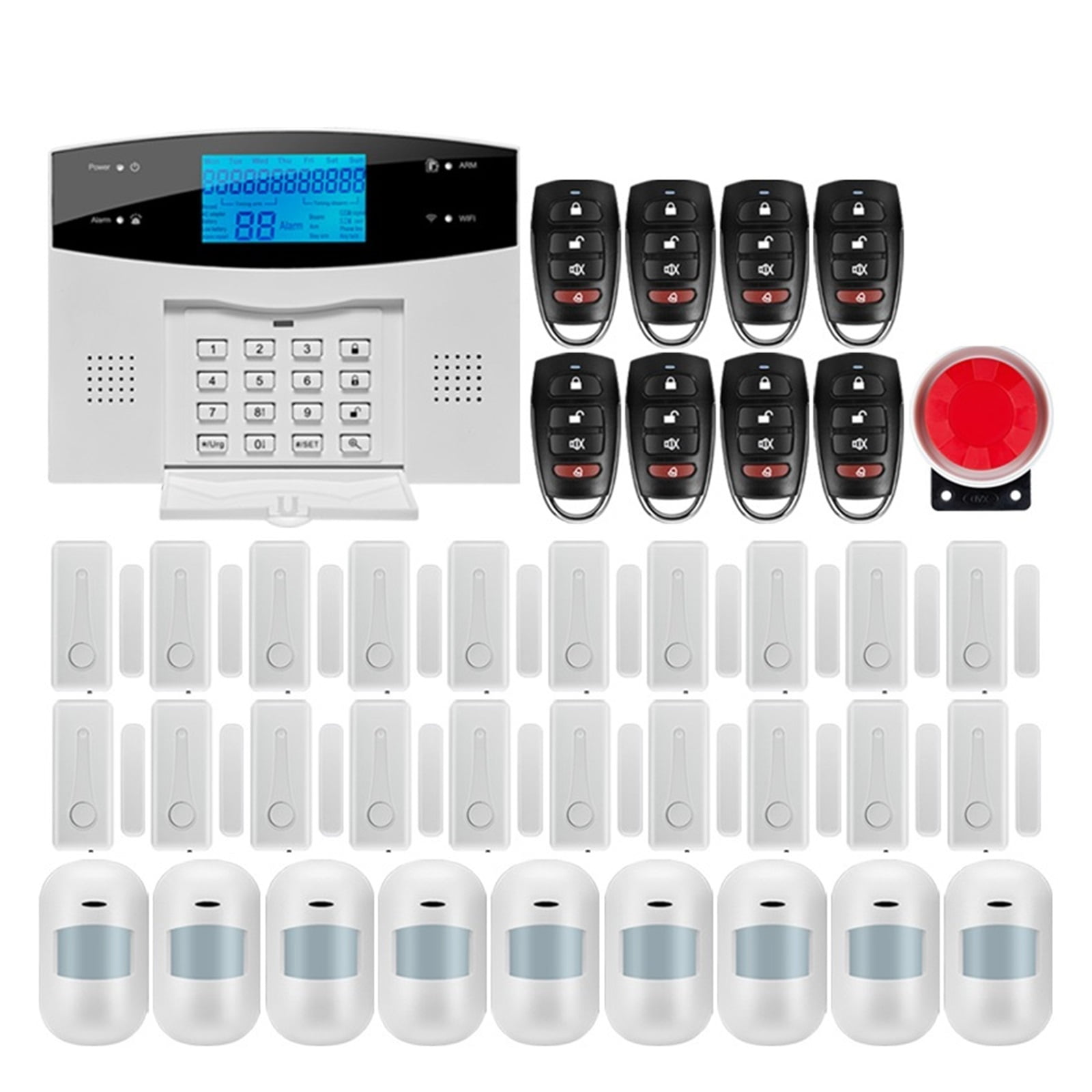 Wireless Home Security WIFI GSM PSTN GPRS Alarm system APP Remote ...