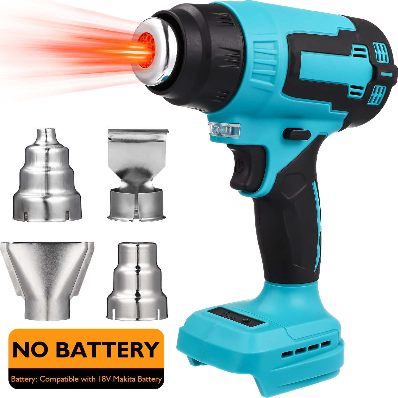 Wireless Hot Air Blower Heater Gun Cordless Heatgun Tool Portable ...