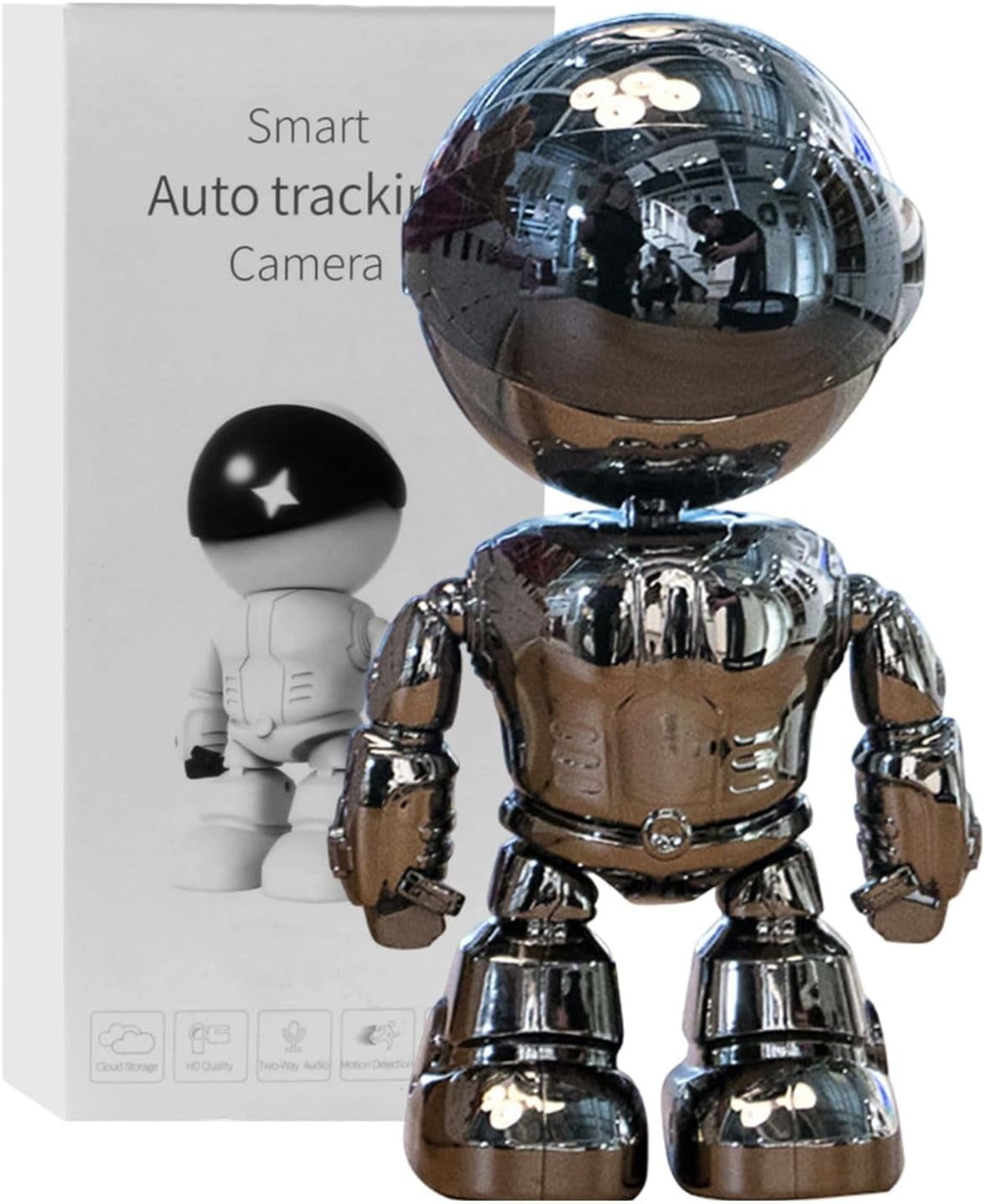 Wireless Indoor Motion Detection Robot Camera – 1080p WiFi Security ...