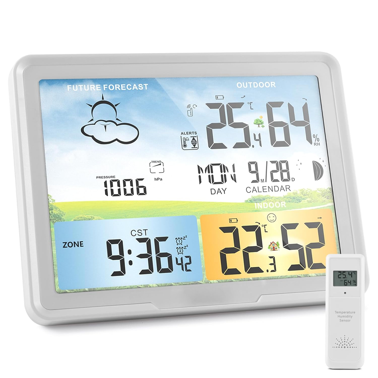 Wireless Indoor Outdoor Thermometer: Home Weather Station, Portable ...