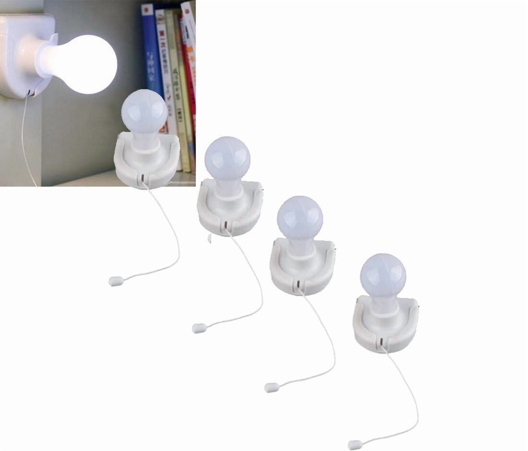 Wireless Portable LED Light Bulb - 4pc, Cordless, Battery Operated ...