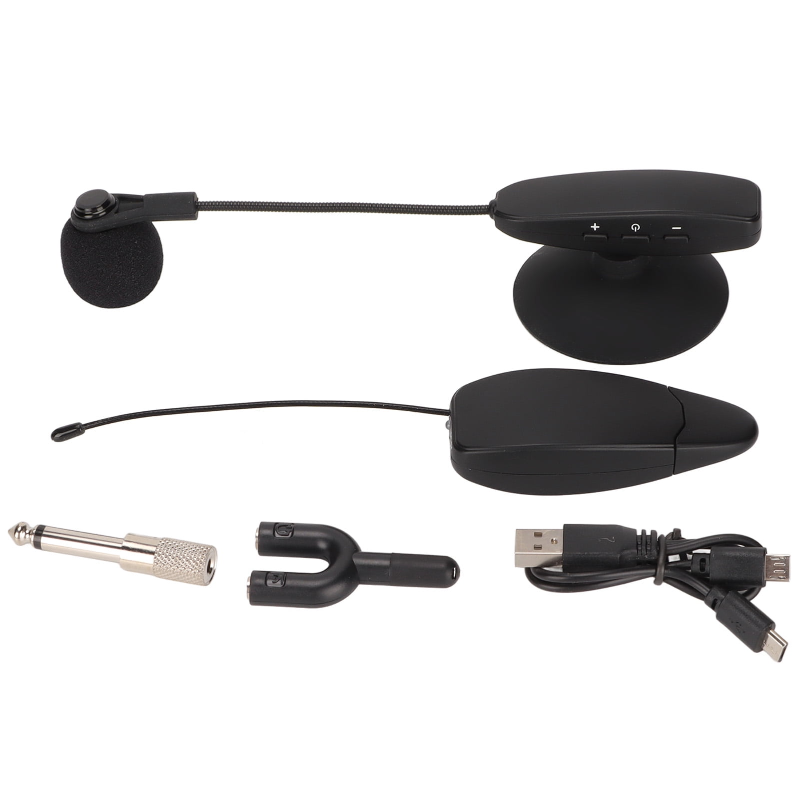 Wireless Instrument Microphone Omnidirectional UHF Clip Condenser Mic ...