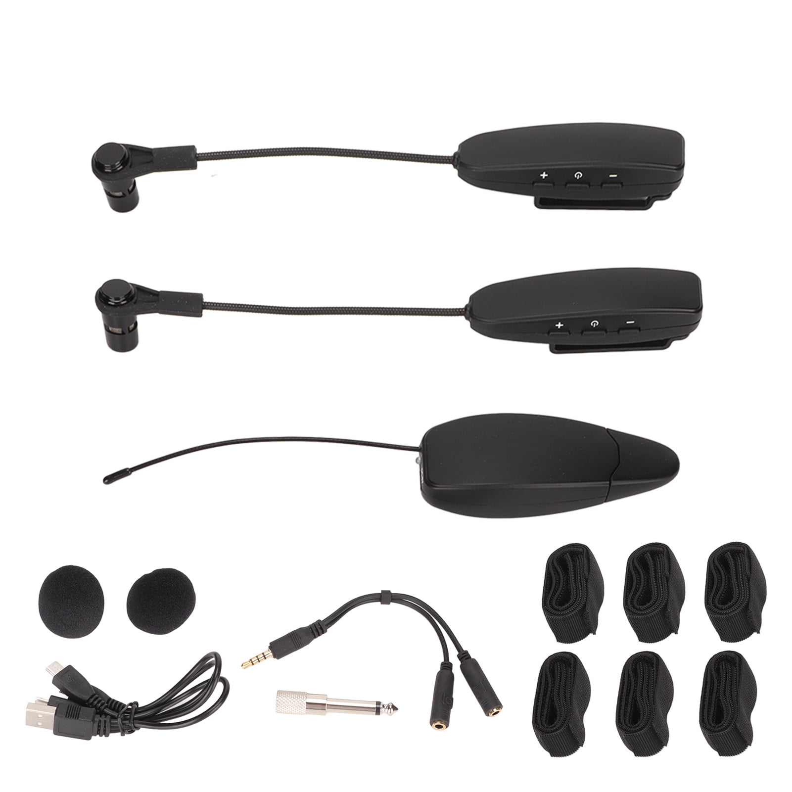 Wireless Instrument Microphone Receiver and Transmitter Professional ...