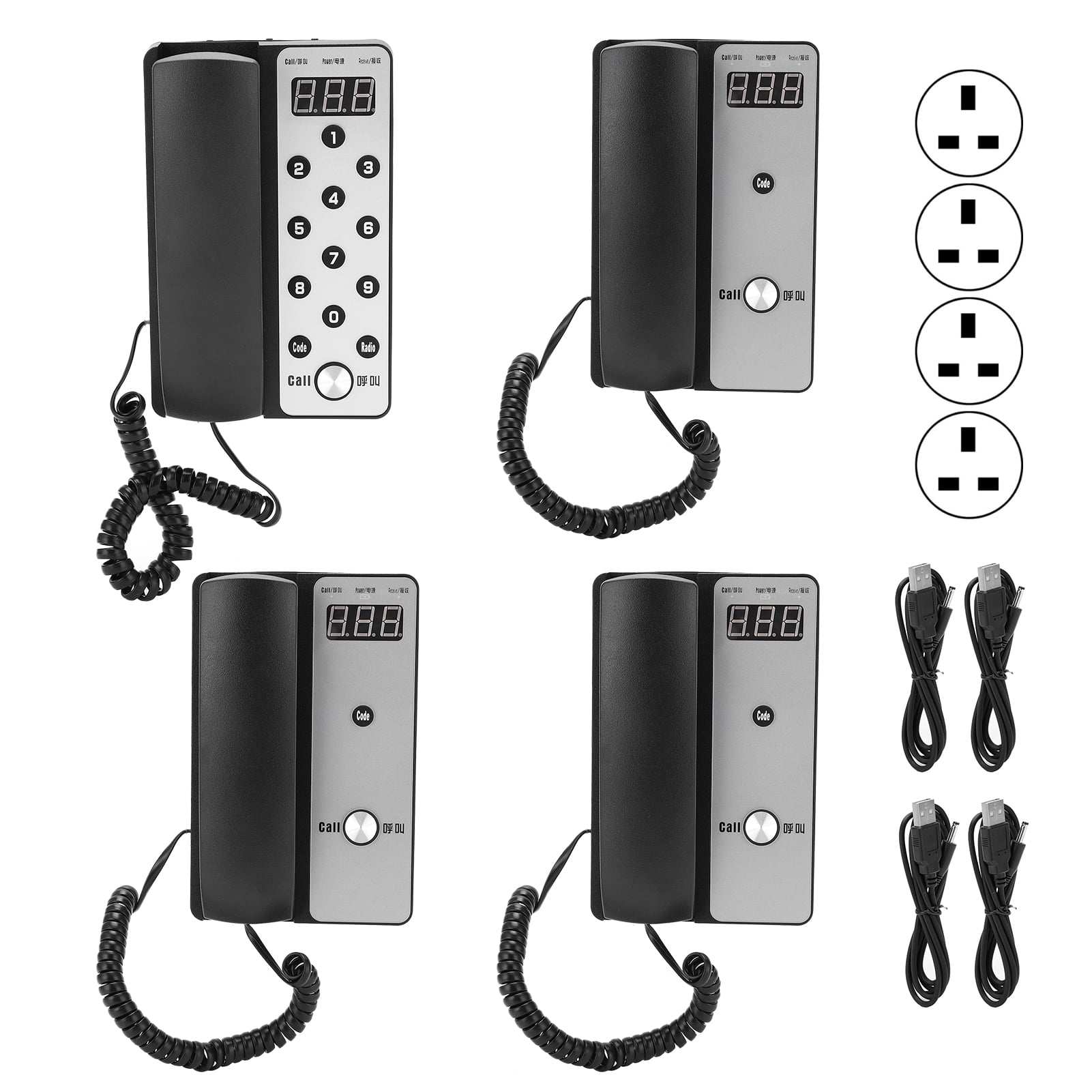 Wireless Intercom 1 Host 3 Extension Home Communication System for ...