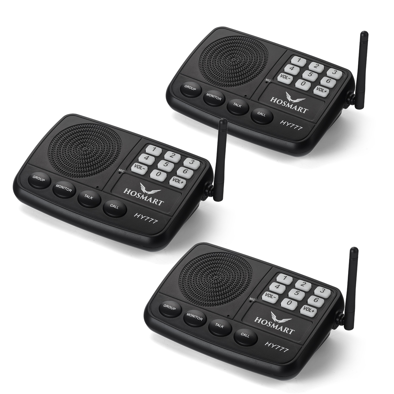 HOSMART Full Duplex Wireless Intercom System Real Time, Two -Way ...
