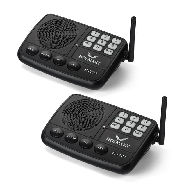 Hosmart Wireless Intercom System for Home & Office | 2 Station, 7 ...