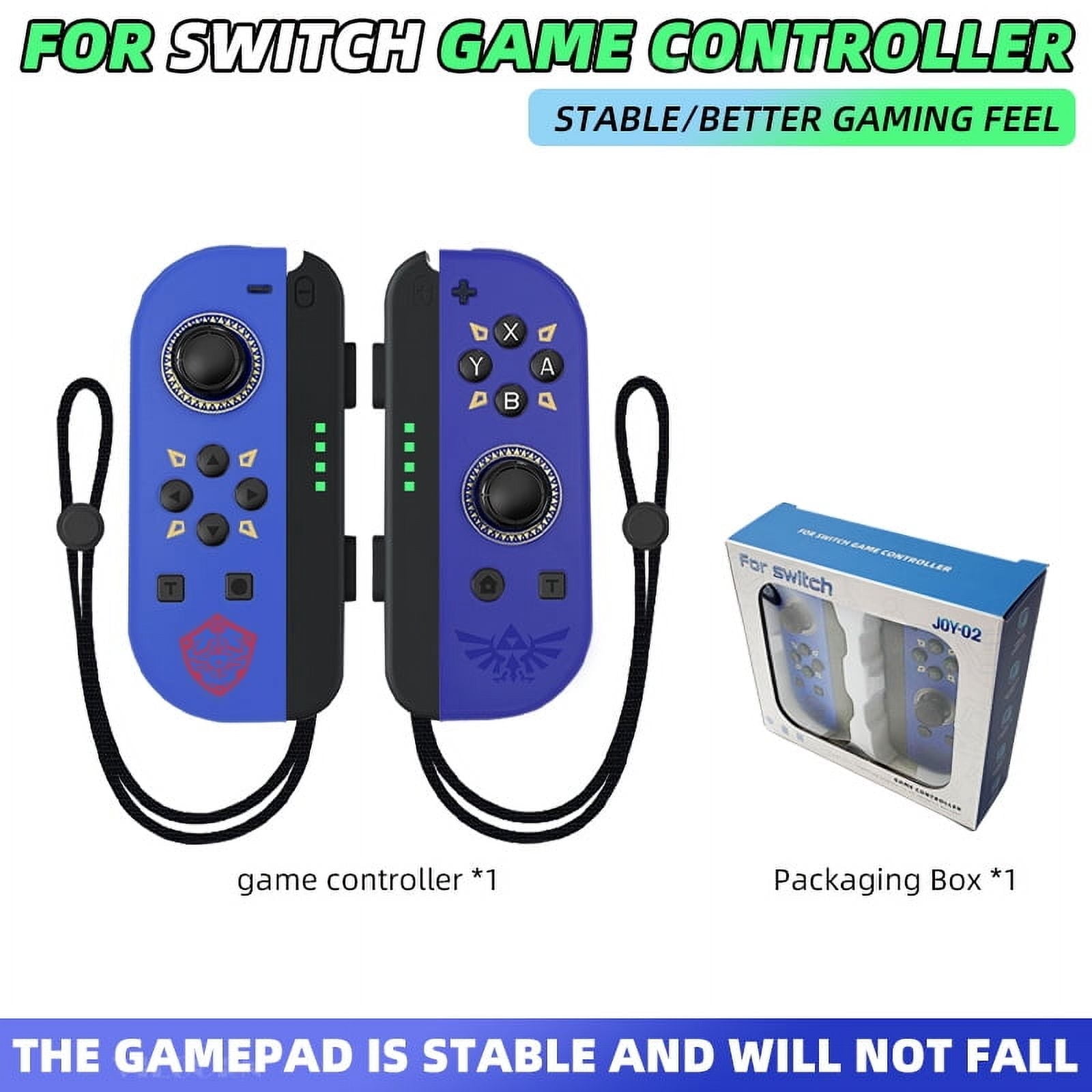 Wireless Joycon for Nintendo Switch/Switch Lite/OLED, Replacement L/R ...