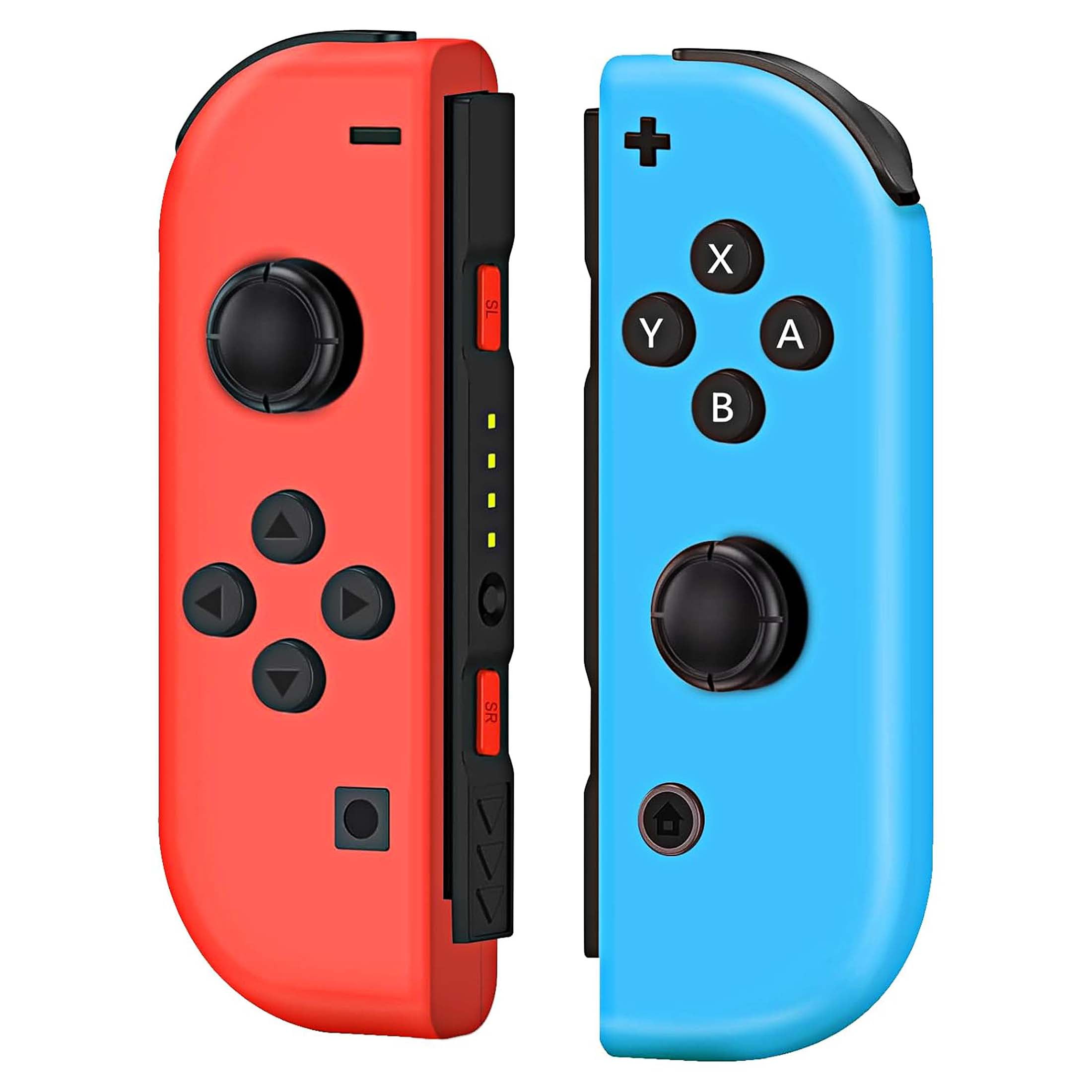 Wireless Joypad Controller Compatible with Nintendo Switch (L/R) -Red/Blue,Support Motion ...