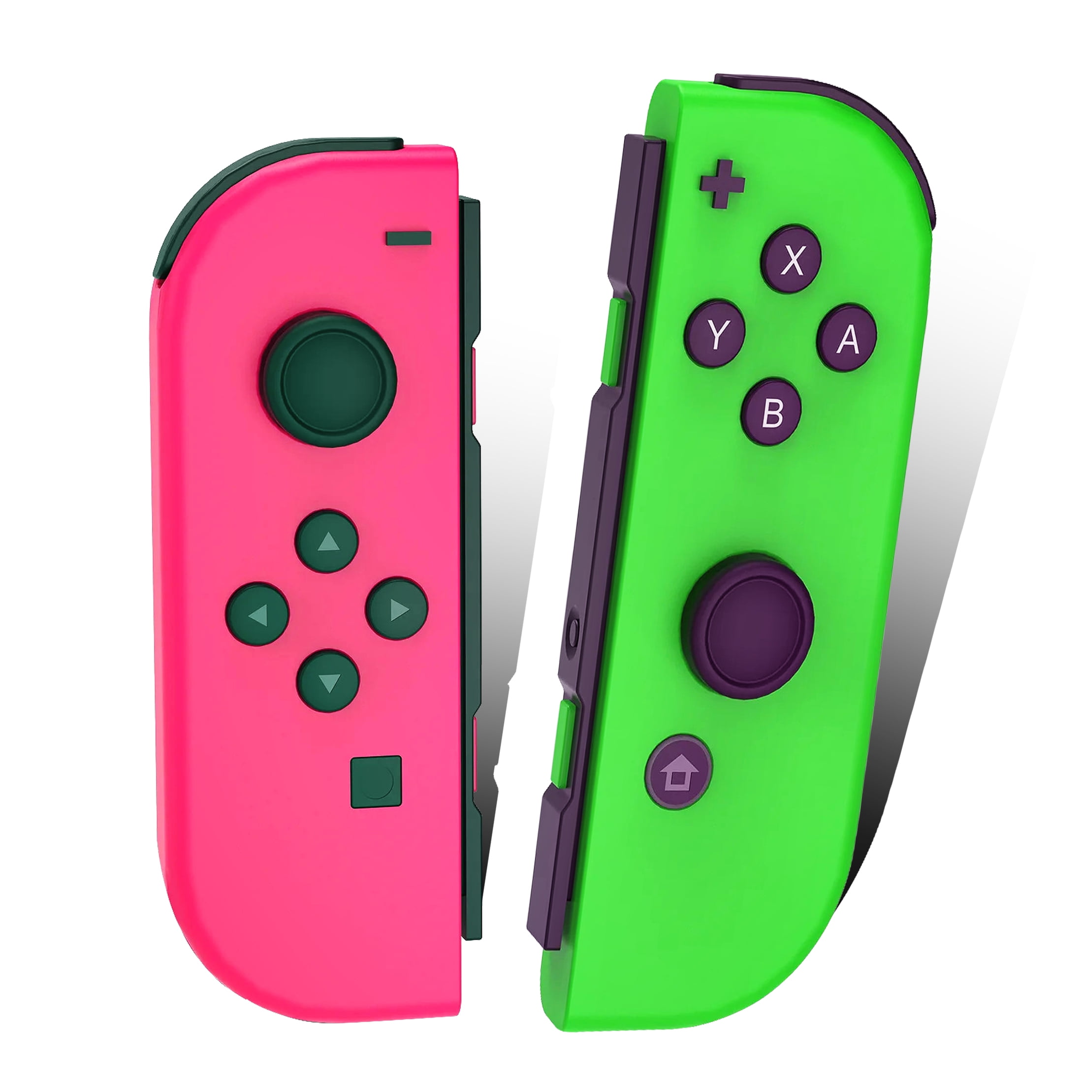 Wireless Joypad Controller Compatible with Nintendo Switch/Lite/OLED Controller (L/R)-Pink/Green ...